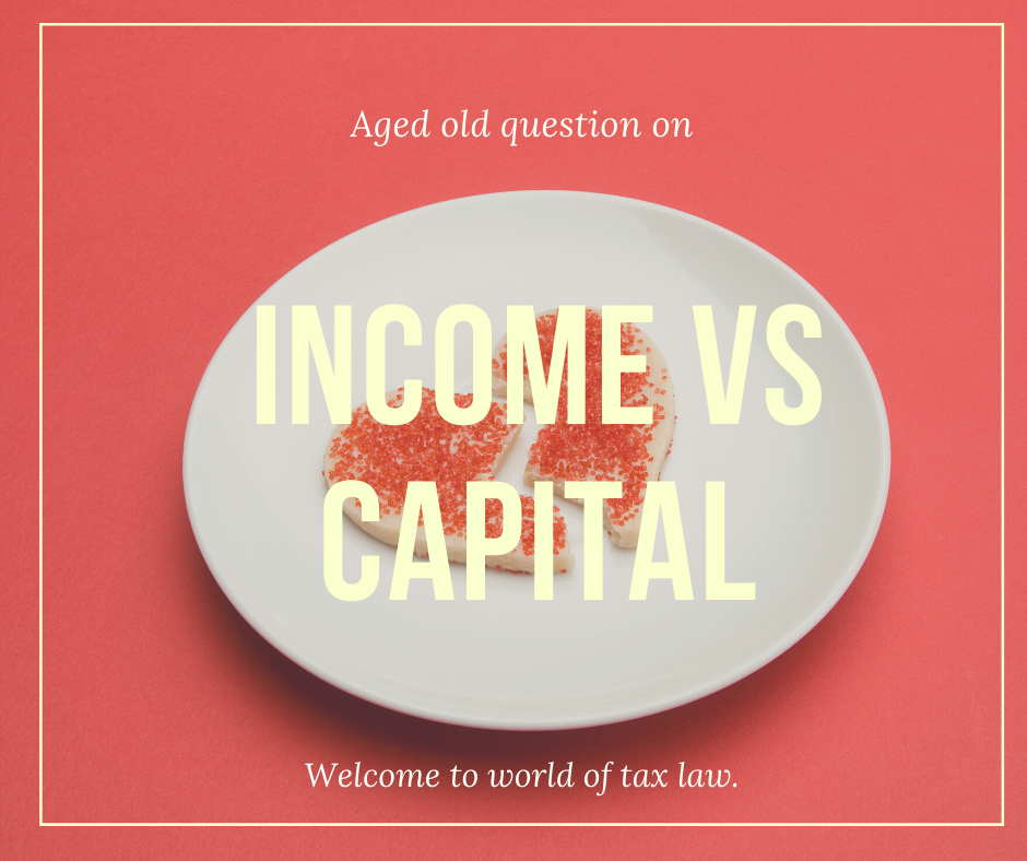 Aged old question on Income vs Capital - Synergy TAS